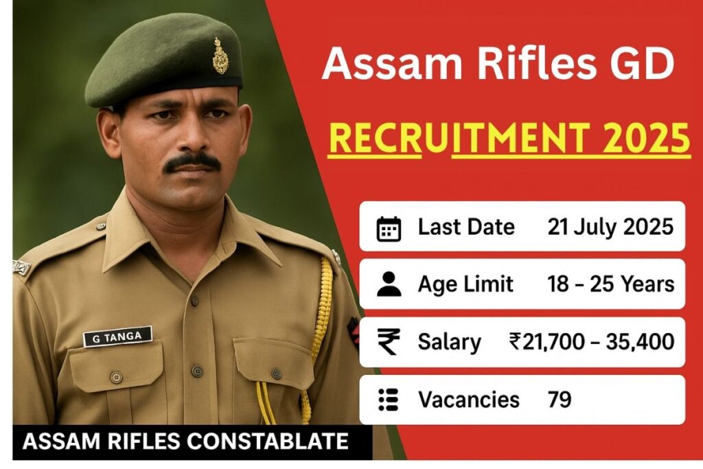 Assam Rifles GD Recruitment 2025 » Constable Post, Notification OUT ...
